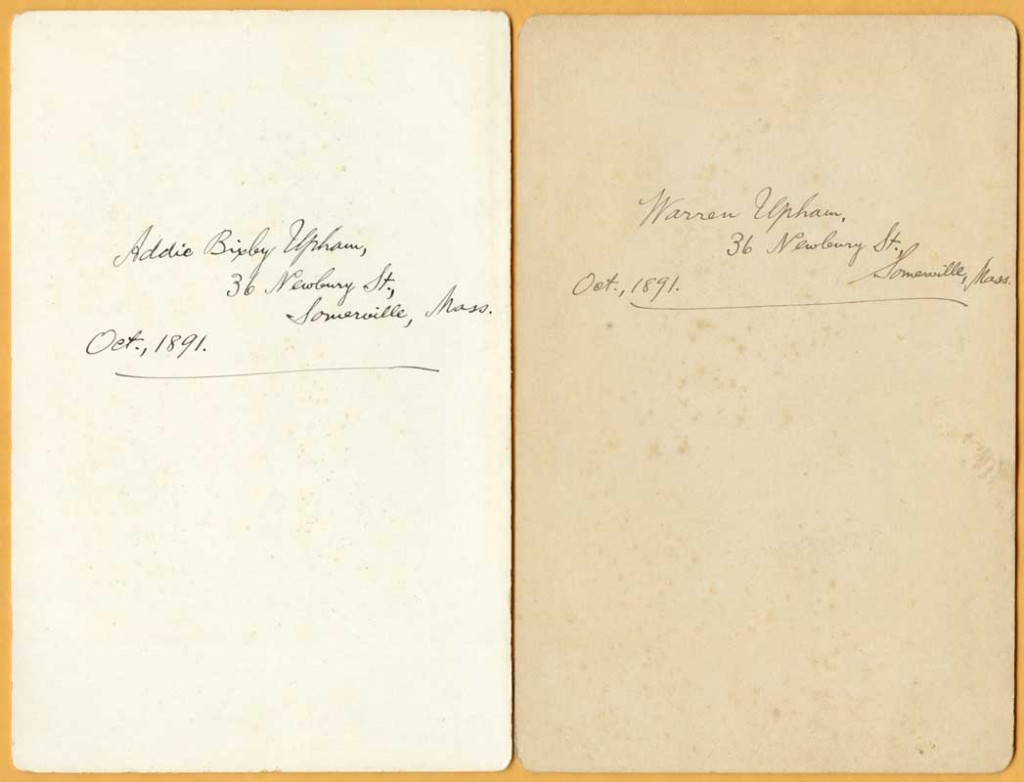 Warren Upham - Addie Bixby | Vintage Snapshots and Old Photos For Sale